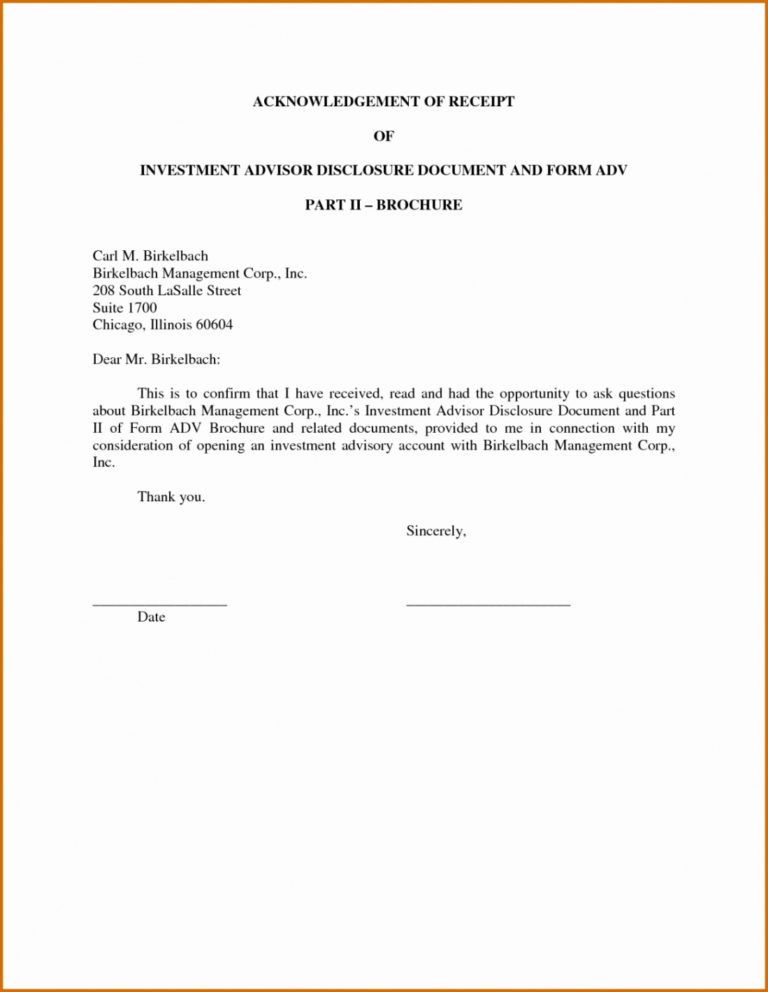 Free Acknowledgement Receipt Template Microsoft Office Pdf Payment 