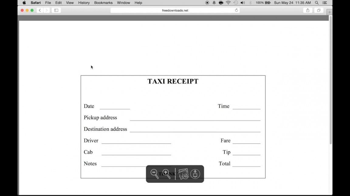 American Taxi Receipt Template EmetOnlineBlog