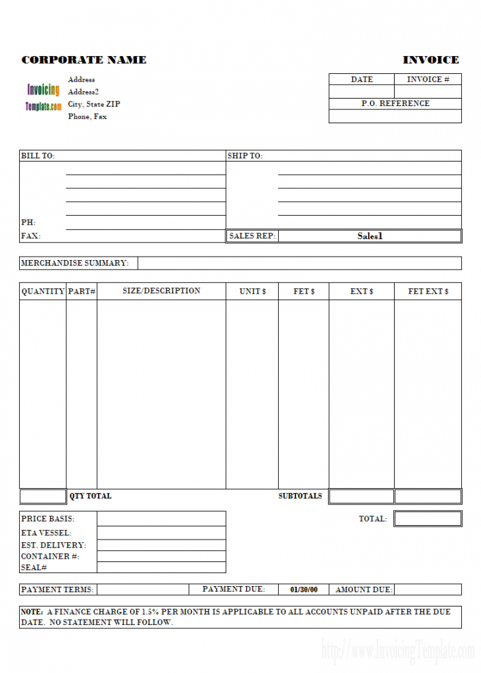 Tire Receipt Template EmetOnlineBlog