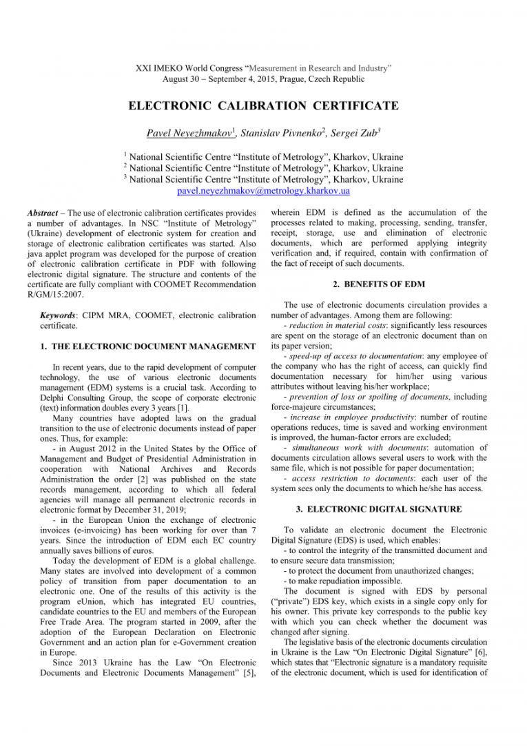 Calibration Certificate Template | EmetOnlineBlog