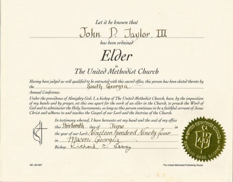 Elder Ordination Certificate Template Templates 27017 Resume Elder ...