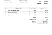 Oil Change Receipt Template | EmetOnlineBlog