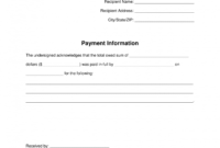Proof Of Payment Receipt Template | EmetOnlineBlog